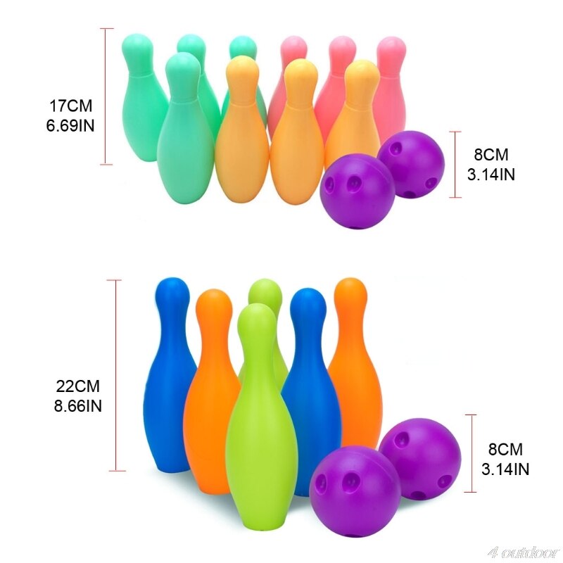 Small Plastic Bowling Pin Bowling Ball Set Fun Ind... – Grandado Small Plastic Bowling Pin Bowling Ball Set Fun Ind... – Grandado