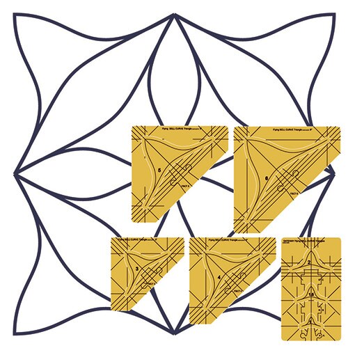 4 stk/sett vakre border multifunksjonsplagg patchw... – Grandado