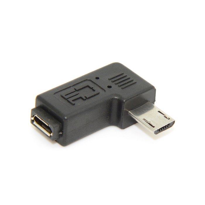 Micro usb 9mm lang stik adapter 90 grader retvinkl... – Vicedeal