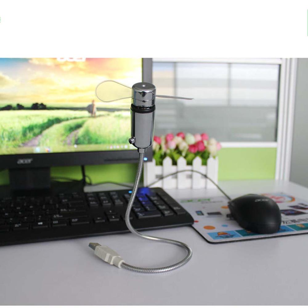 Mini USB Fan portable gadgets Flexible Gooseneck L... – Grandado