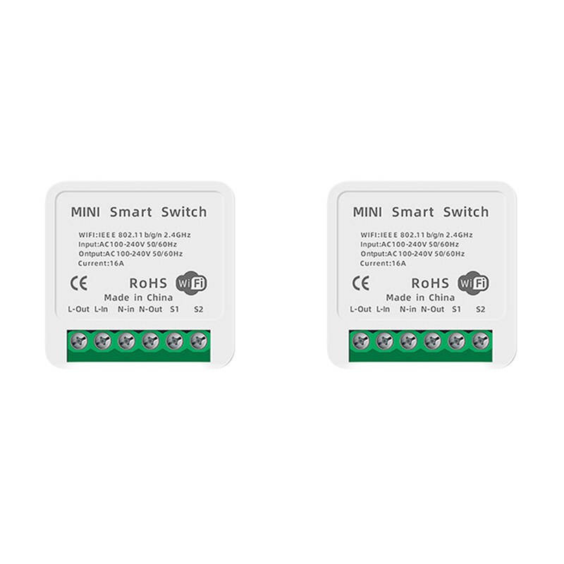 16A Mini Smart Wifi DIY Switch Timer Supports 2 Wa... – Grandado