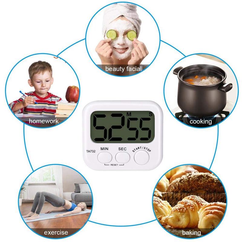 Digital Kitchen Timer, Large Screen Large Font Dis... – Vicedeal