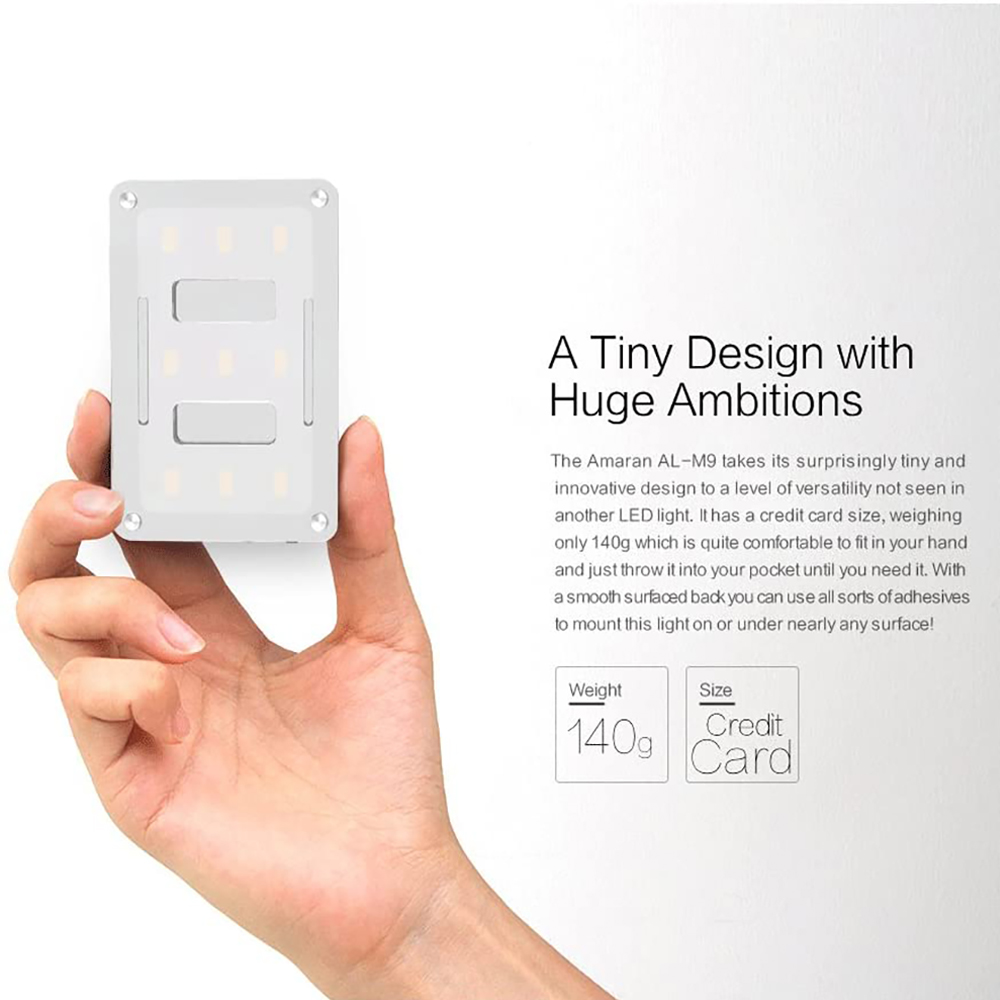 Aputure Amaran AL-M9 LED Video Light TLCI/CRI 95+ ... – Grandado