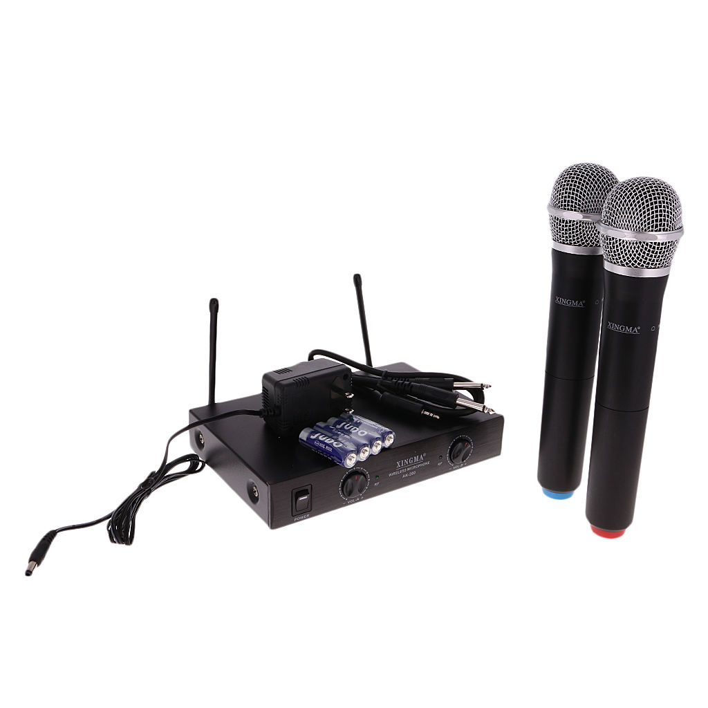 Dual Wireless Handheld Microphones Cordless Microp... – Grandado