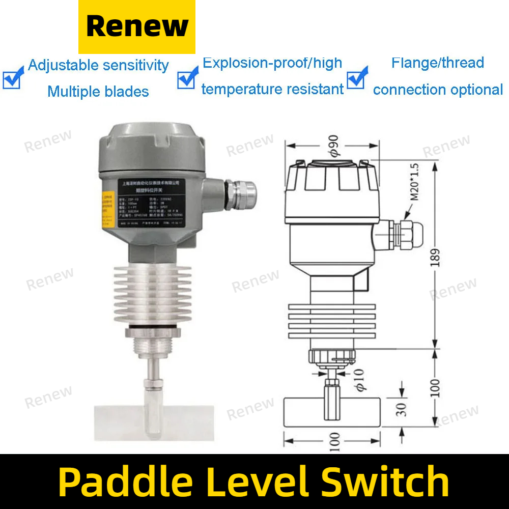 24v/220v Paddle Switch Rotary Level Switch Level G... – Grandado