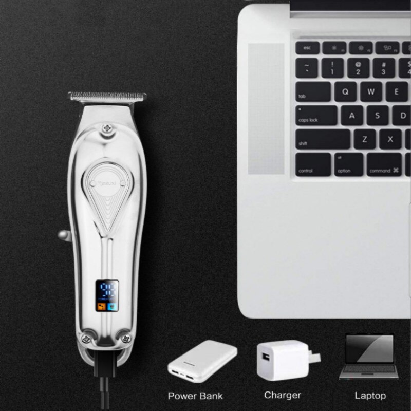USB Rechargeable Hair Clippers Electric Hair Trimm... – Grandado