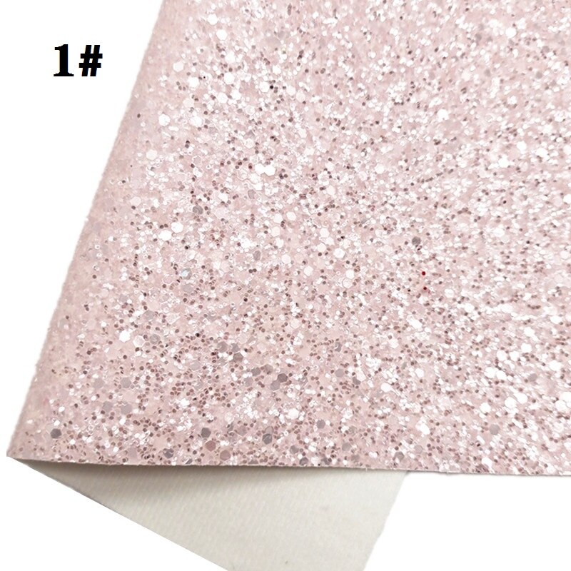 Crystal Pink Chunky Glitter Vinyl Fabric Sheet Fel... – Vicedeal