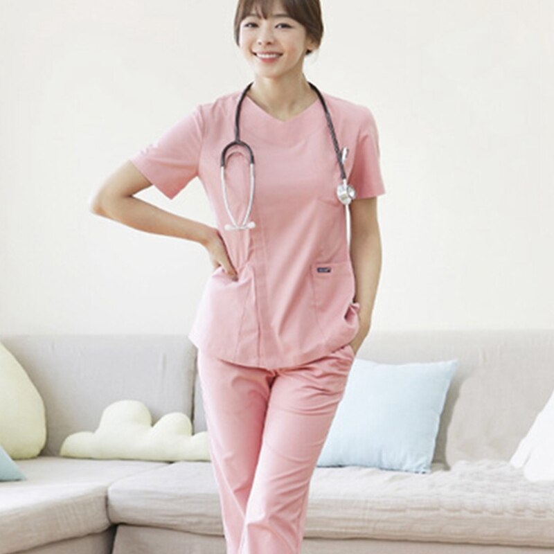 Ren farge sykepleier uniform kortermet sommer syke... – Grandado