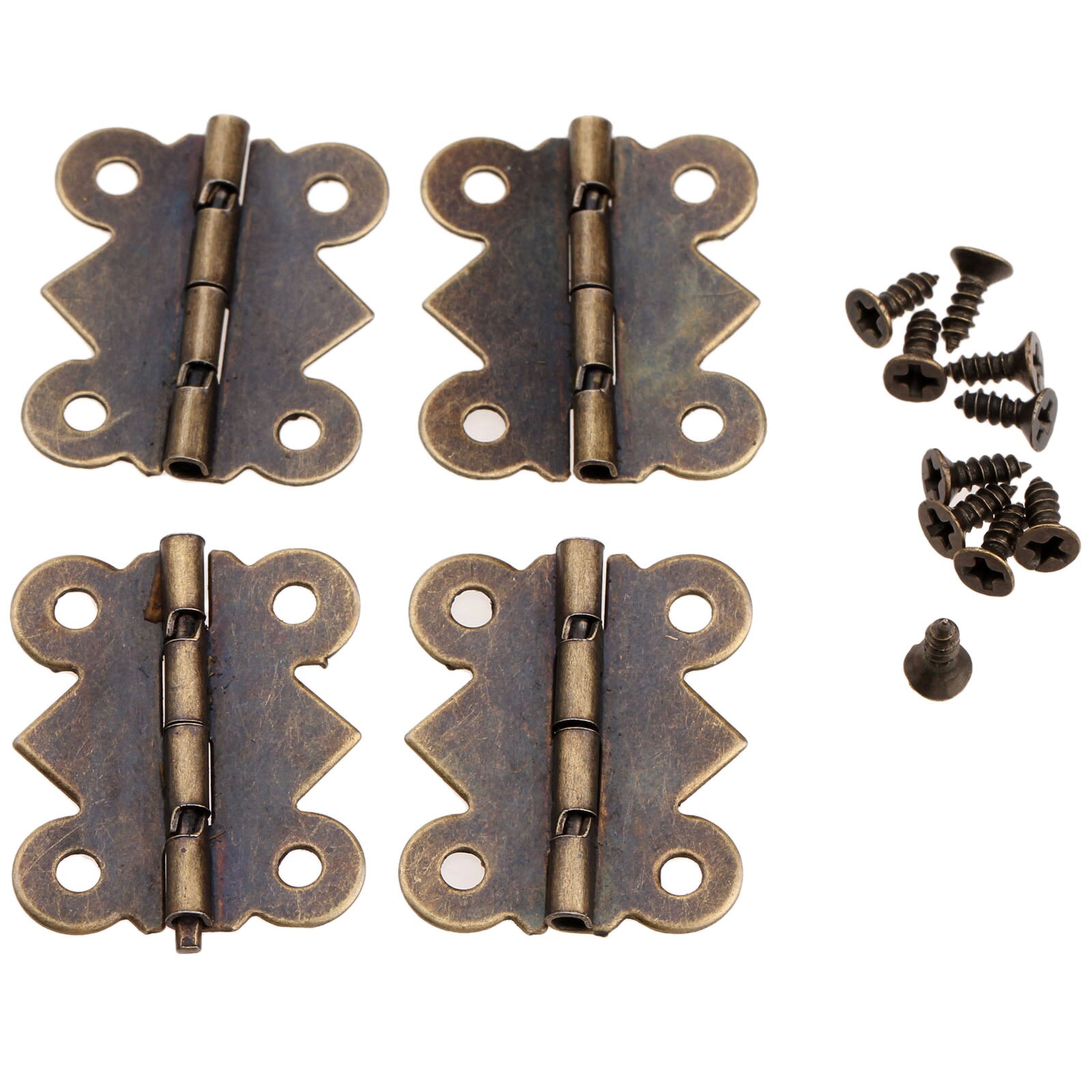 4PCS 25*20mm Antique Bronze Mini Butterfly Door Hi... – Grandado