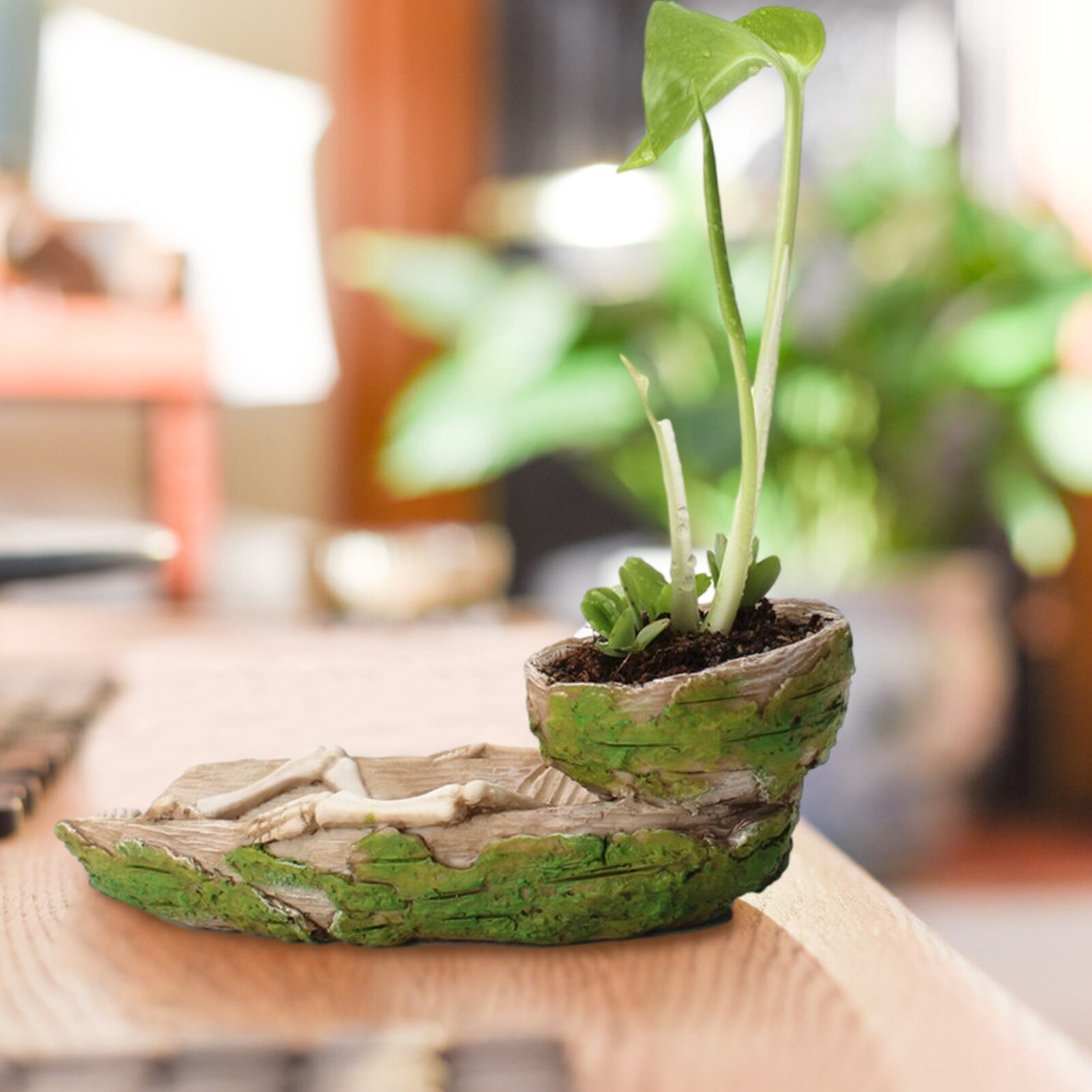 Small Bone-shaped Flower Pot Skeleton Flower Pot R... – Grandado