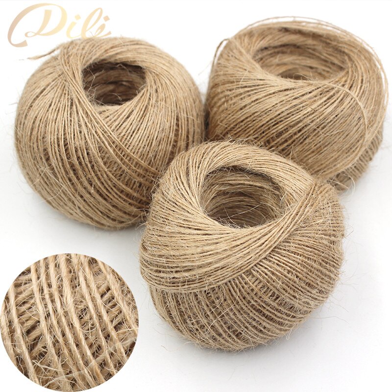 1mm naturlig hamp tau 100 meter hamp jutetau natur... – Vicedeal