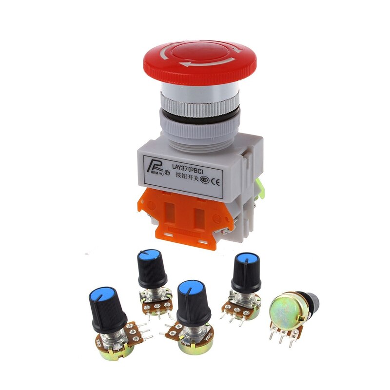 1Pcs 600V 10A Emergency Stop Switch Push Button & ... – Grandado