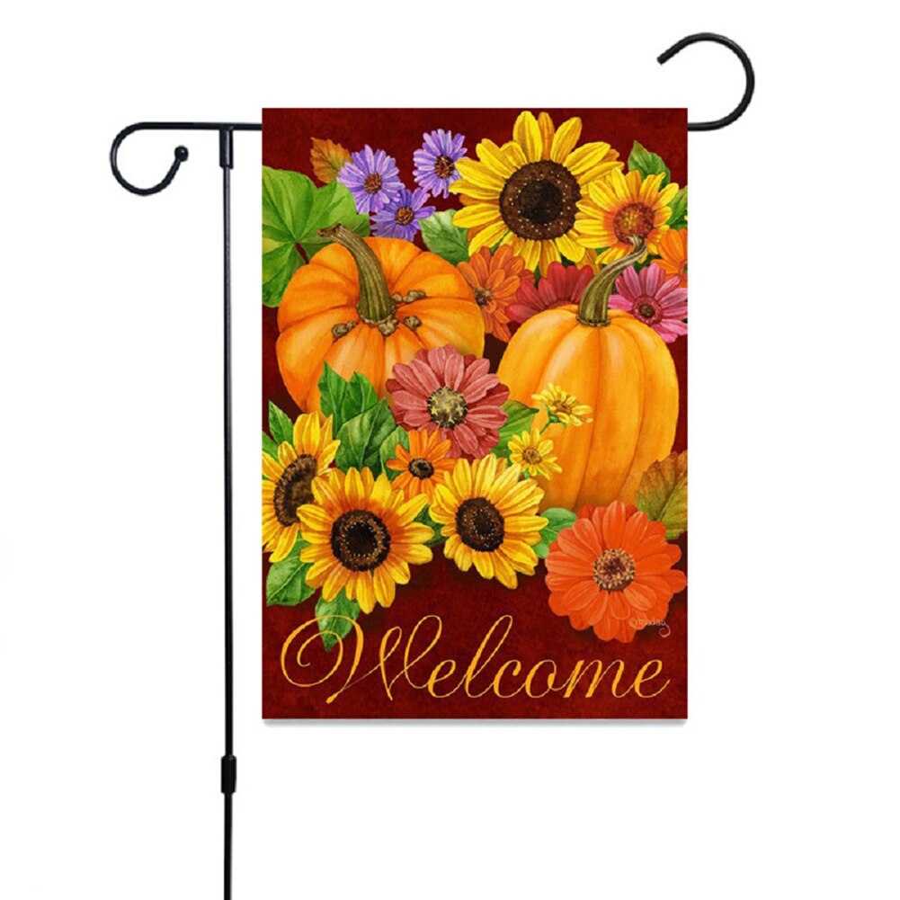 2pcs Autumn Welcome Yard Signs Garden Flags Pumpki... – Vicedeal