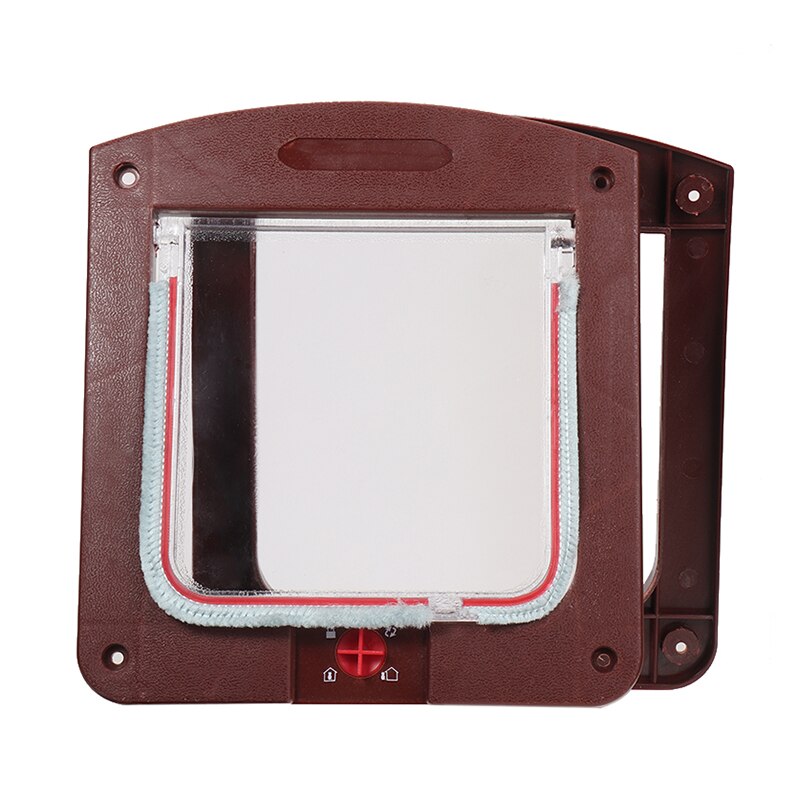 4 Way Pet Door Locking Small Large Dog Cat Flap Ma... – Grandado
