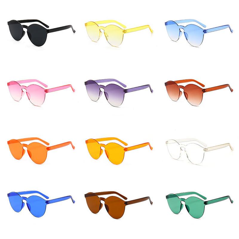 Colorful Round Frameless Fishing Sunglasses Women ... – Vicedeal