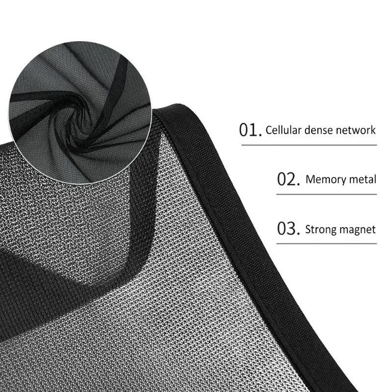 Magnetic Car Sun Shade Anti-UV Front/Rear Window S... – Vicedeal
