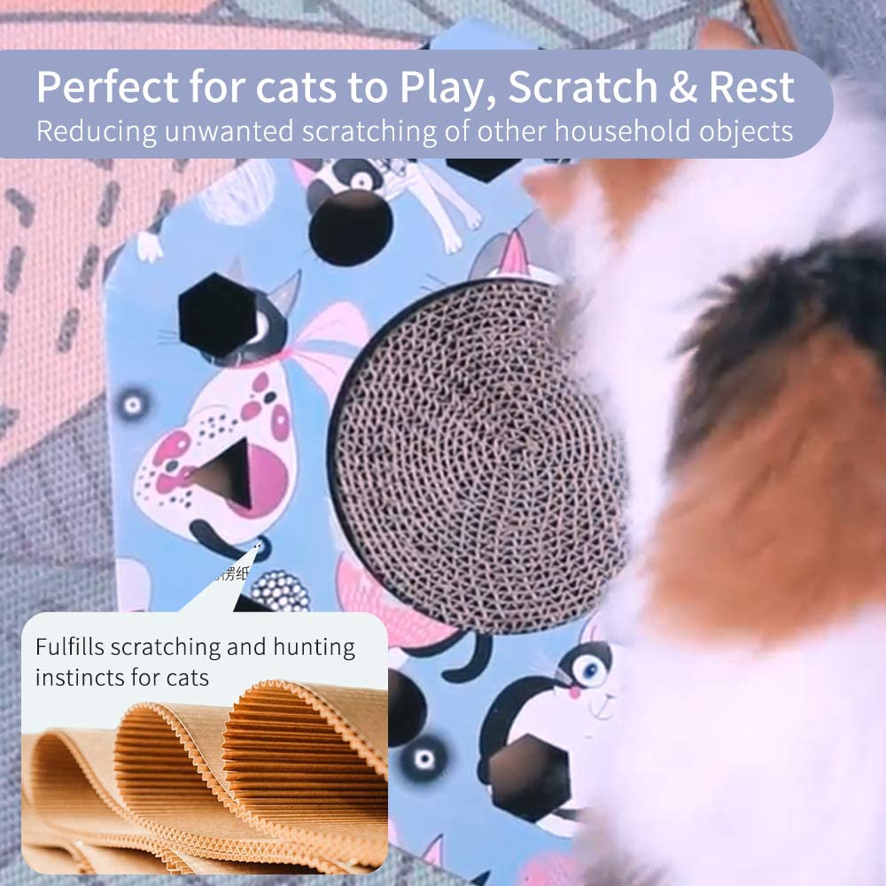 3 in 1 Cat Scratcher Board Grinding Claw Plate Cat... – Grandado