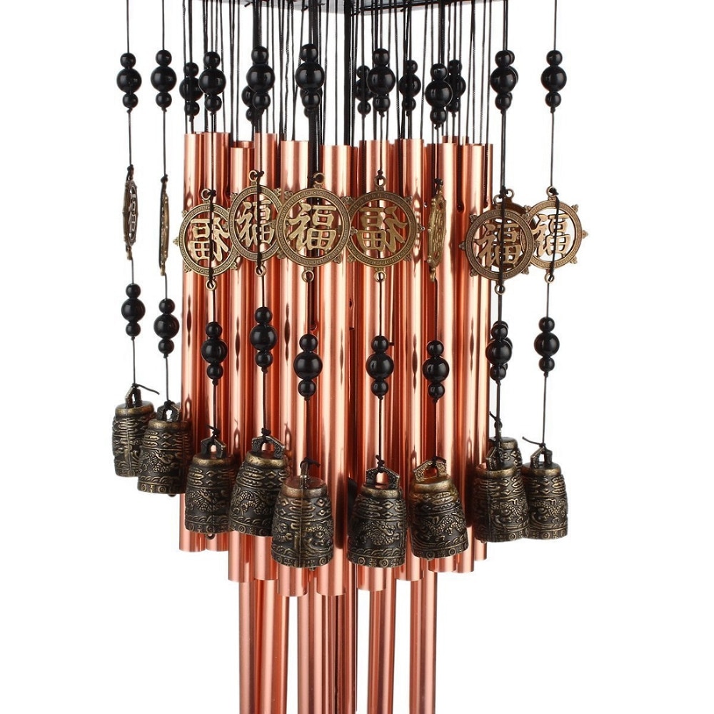 Outdoor Indoor 28 Metalen Buis Wind Chime met Kope... – Grandado