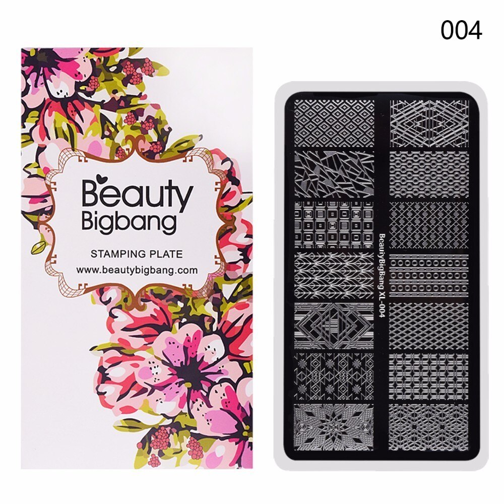 Beautybigbang Nail Plates Stempel Stencil Voor Ste... – Grandado