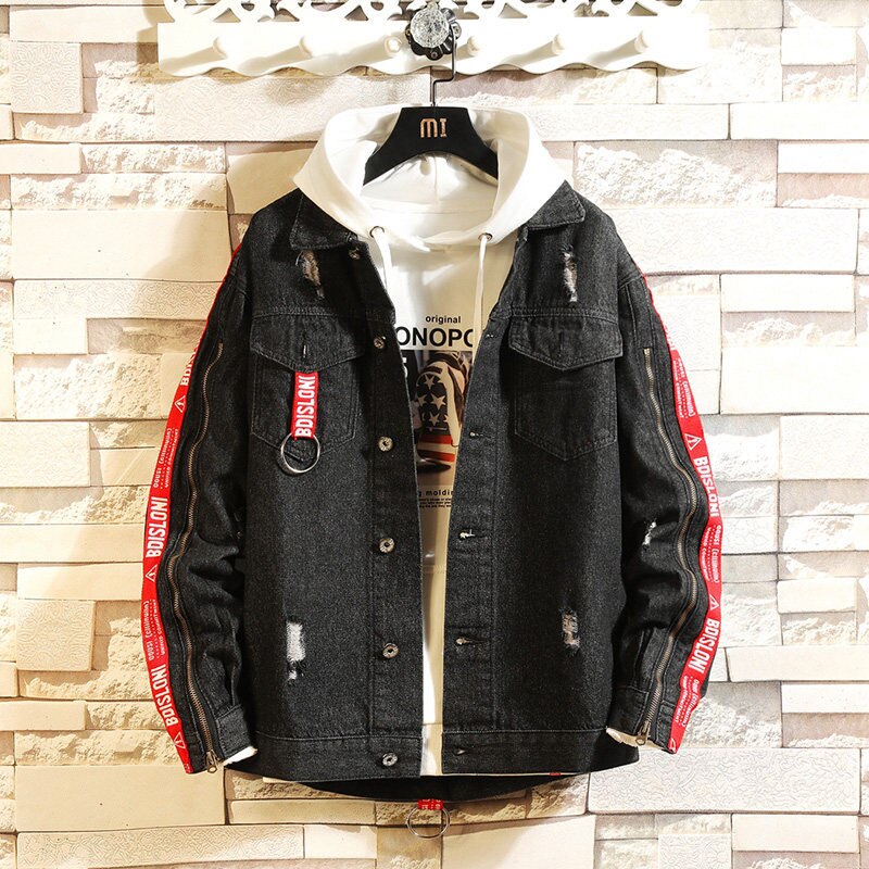 J-Jay Brand Spring And Autumn Men's Denim Jacket T... – Grandado