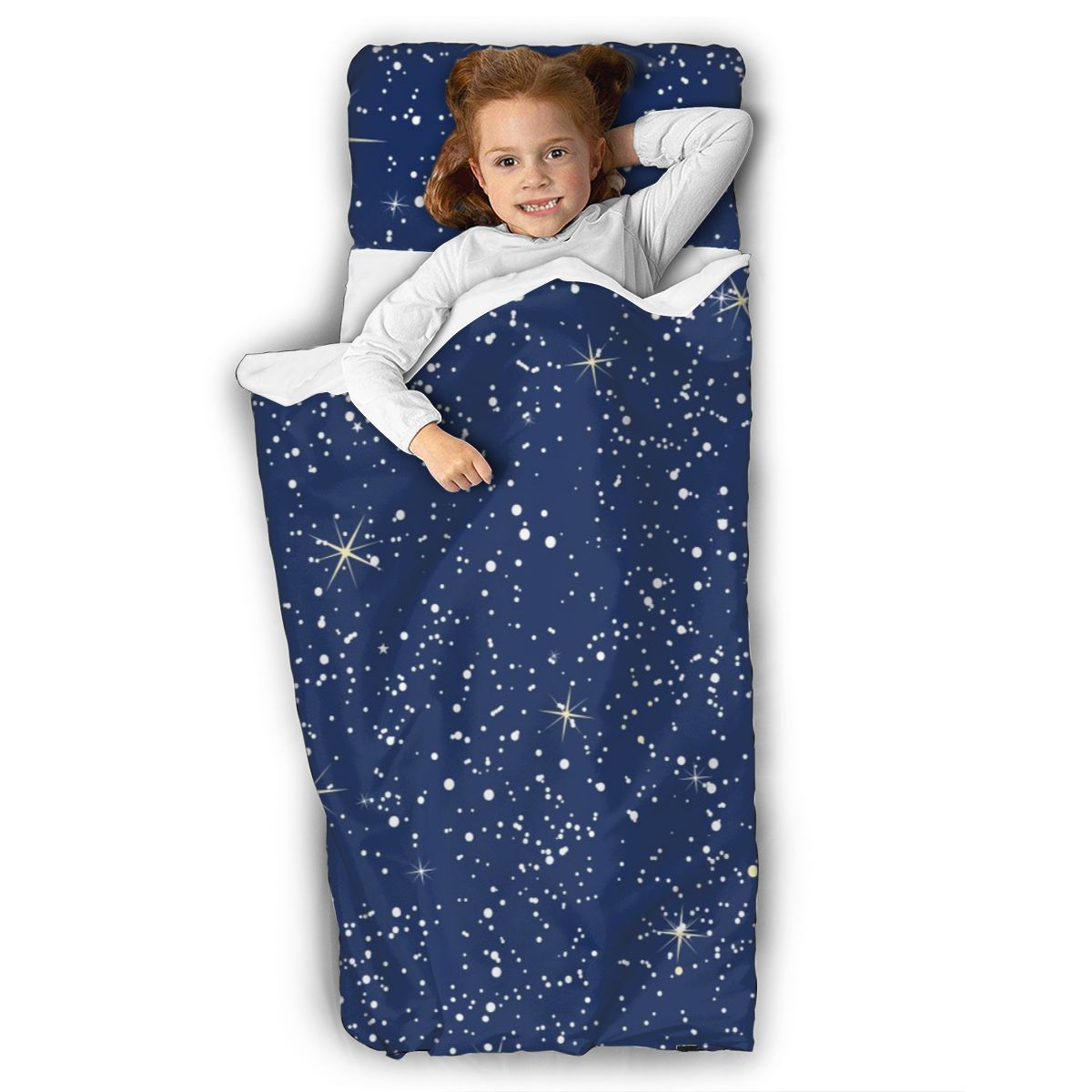Bright Starry Night Nap Mat with Pillow for Toddle... – Grandado