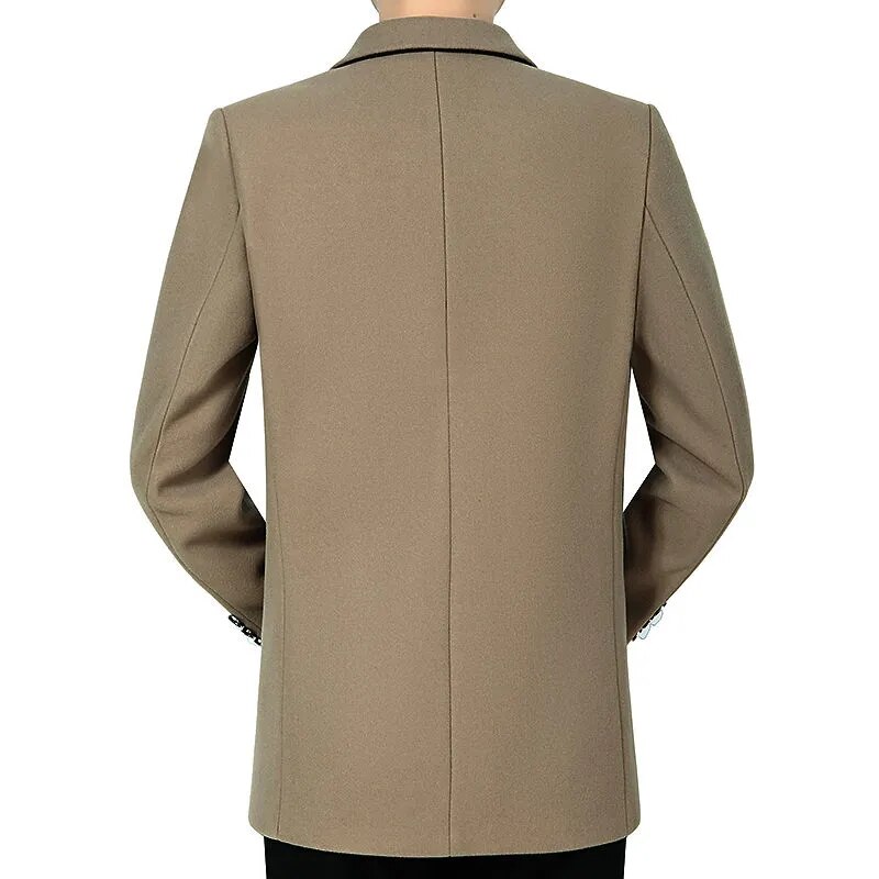 Woolen Coat Blazers Men Clothing Autumn Winter Bus... – Grandado