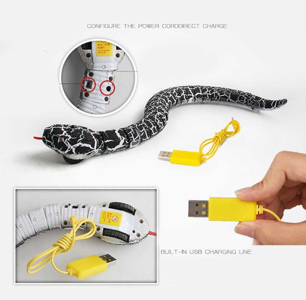 Tricky Toy Novelty Remote Control Snake Naja Cobra... – Vicedeal