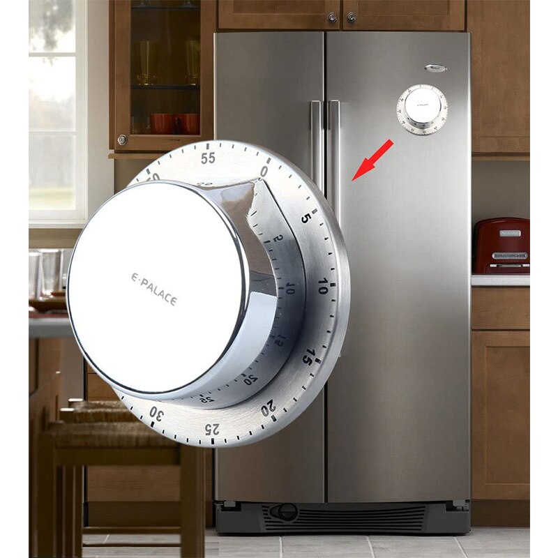 Stainless Steel Kitchen Timer with Magnetic Base M... – Grandado