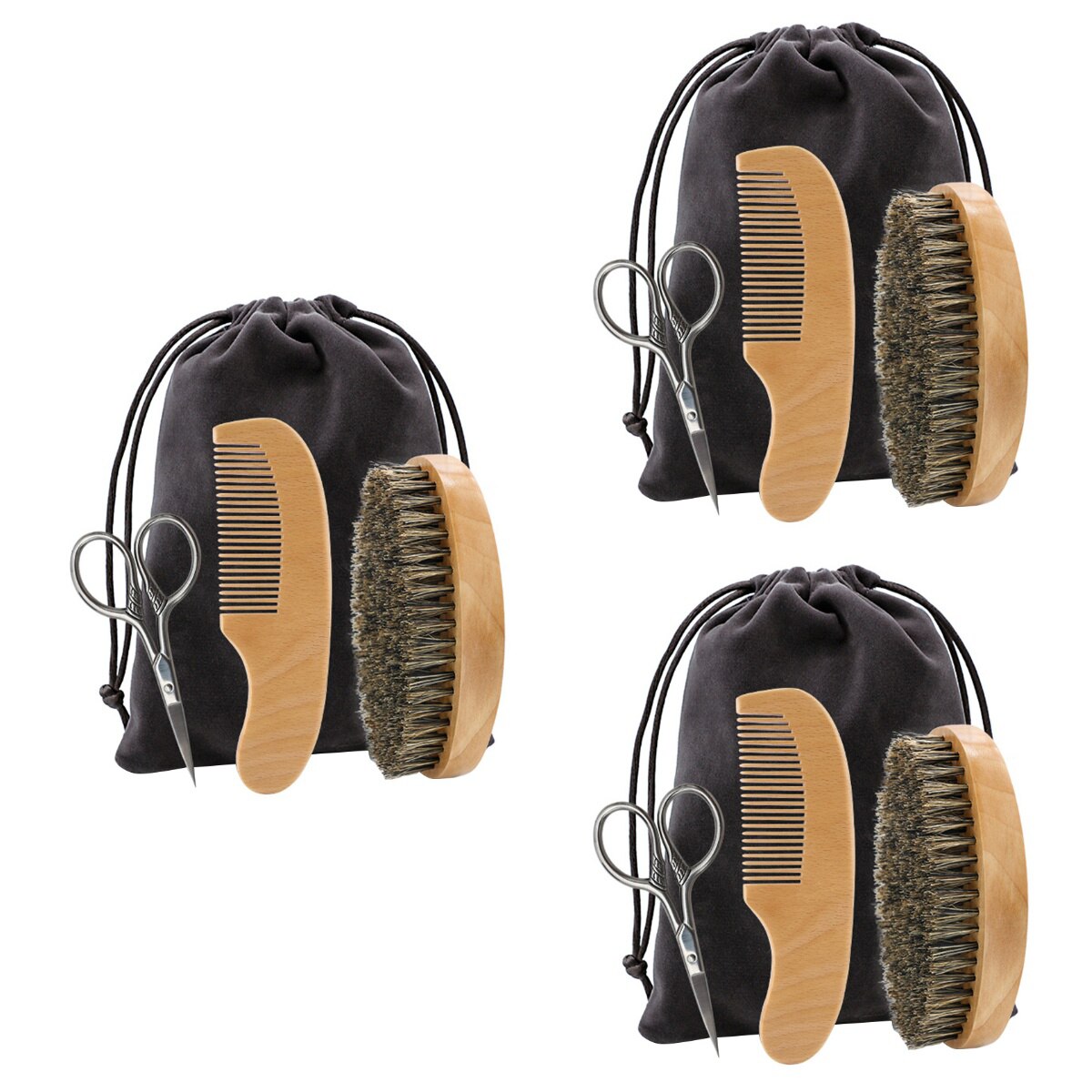 3 Sets Beard Shaver Set Beard Shaving Tool Beard C... – Vicedeal