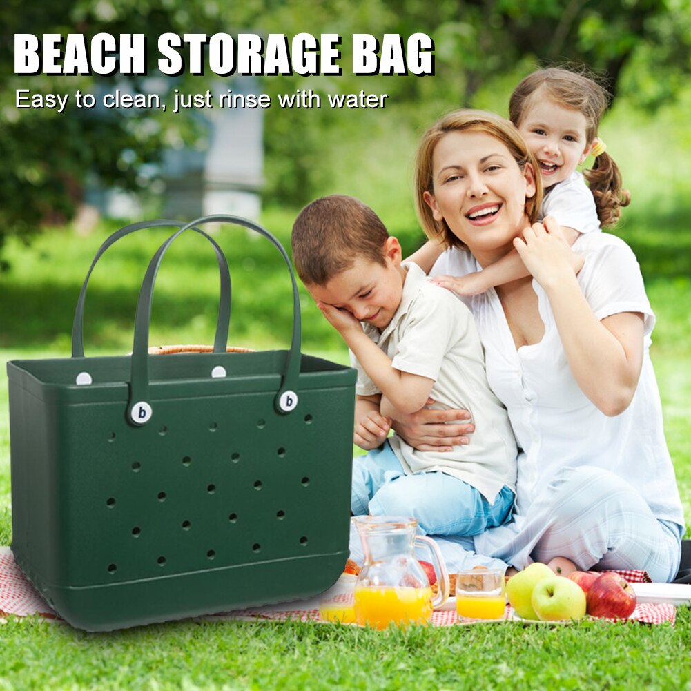 Large Waterproof Washable Beach Storage Bags Solid... – Grandado