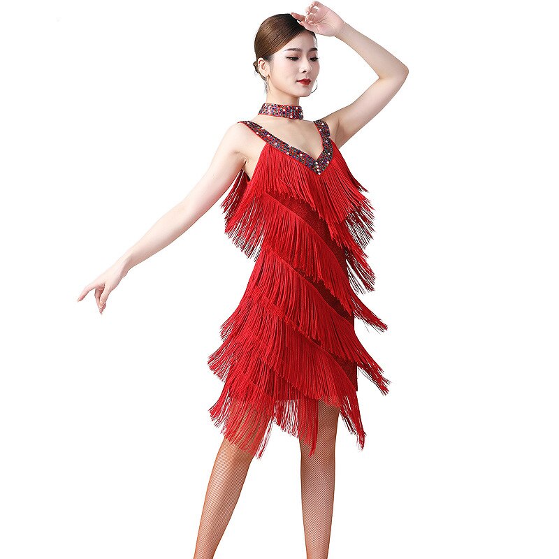 Ladies Party Ballroom Latin Tango Salsa Dance Dres... – Grandado