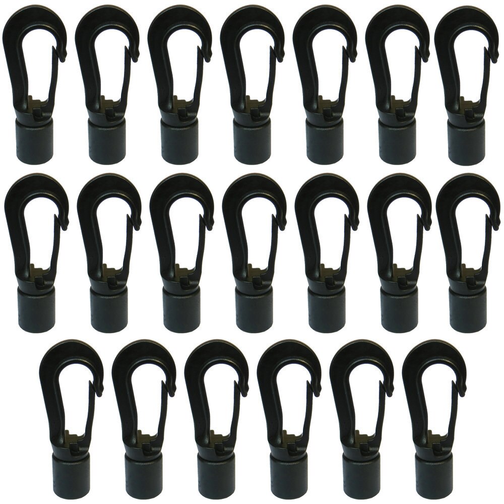 20Pcs 5mm Bungee Shock cord Quick Connect hooks ha... – Grandado