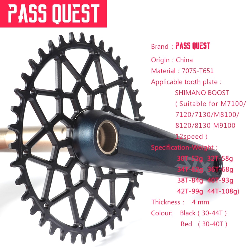 Pass quest rund smal bred klinge kranksæt mtb moun... – Grandado