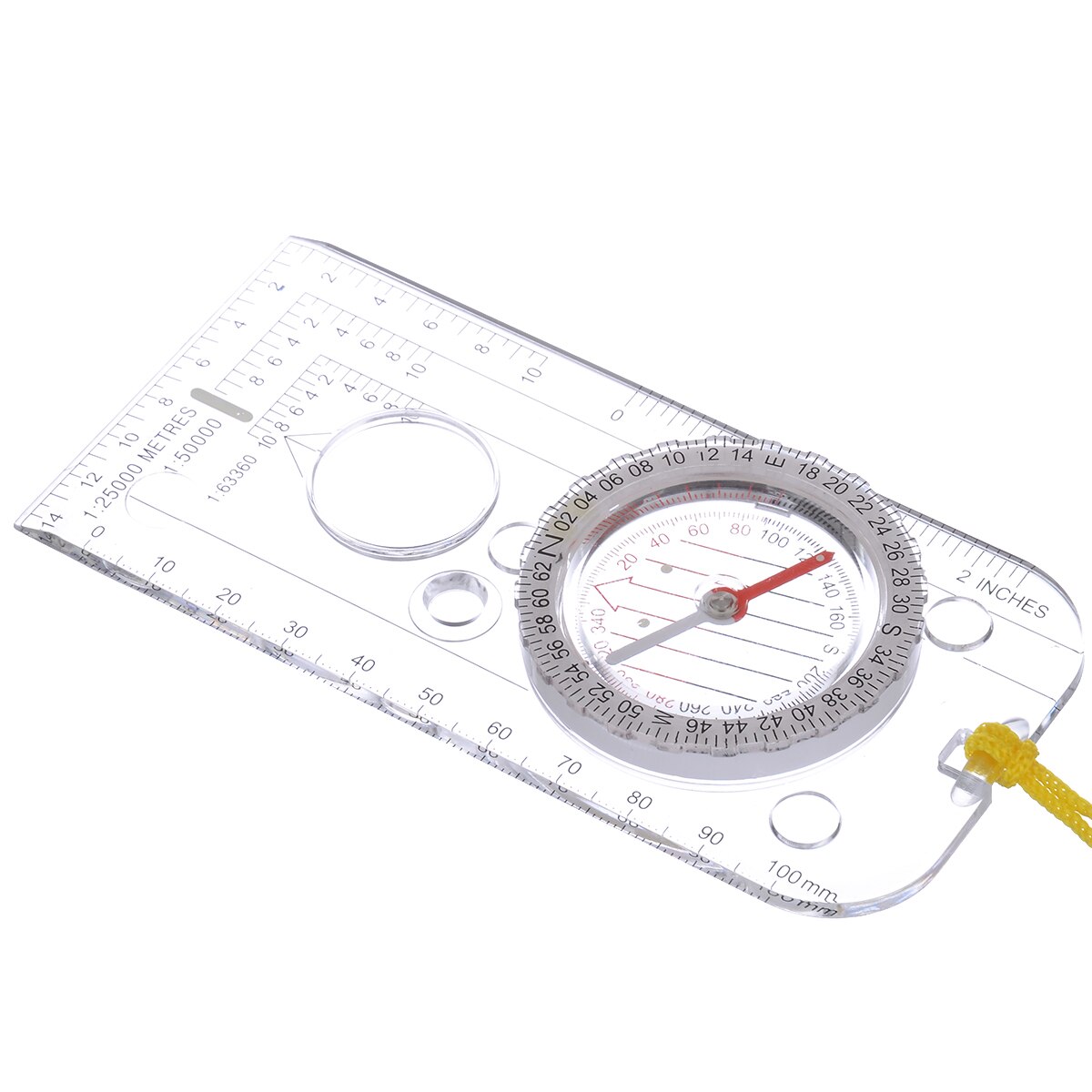 1pc Magnifying Orienteering Compass Map Scales Rul... – Grandado