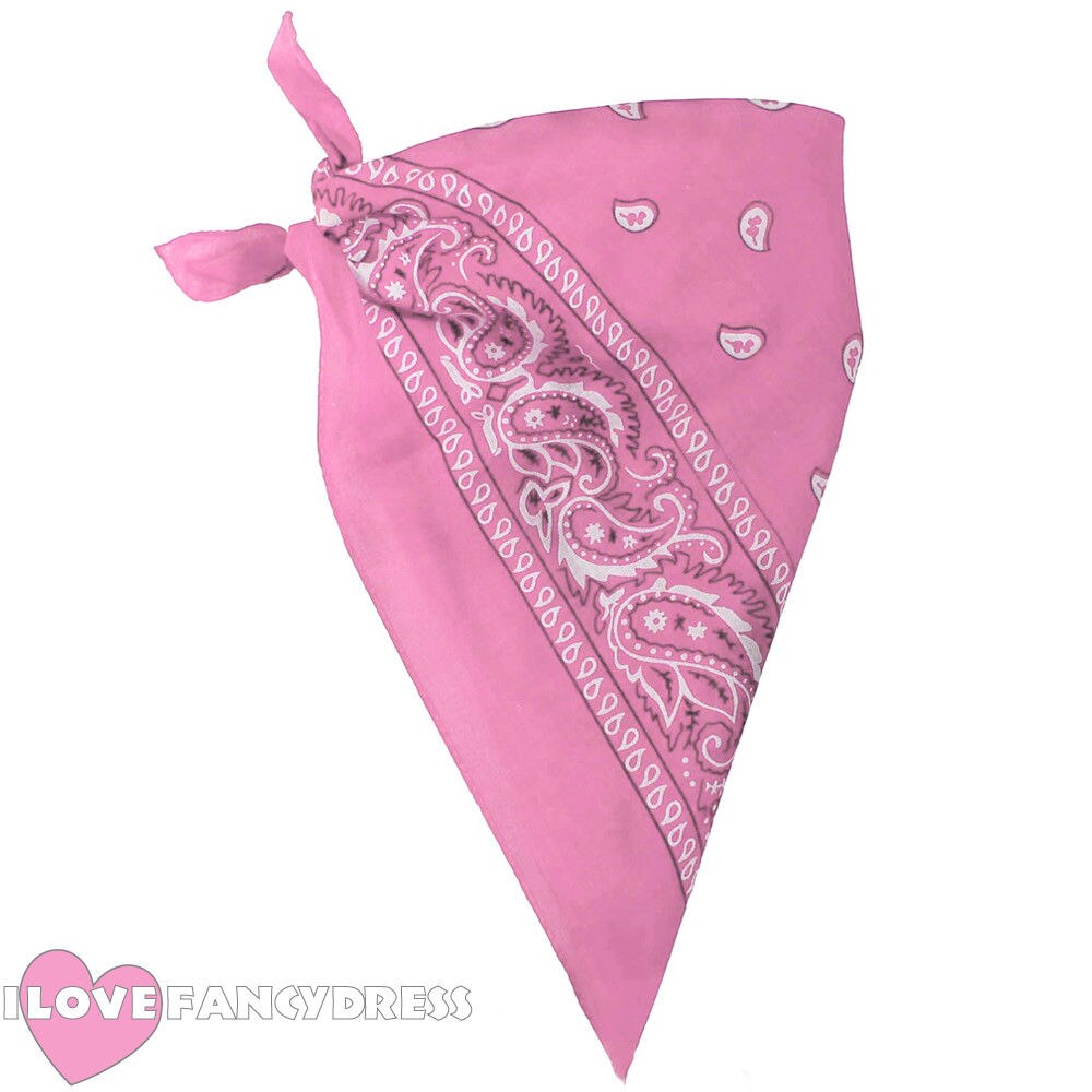 RED BLACK PINK WHITE PAISLEY PATTERN BANDANA HEAD ... – Grandado