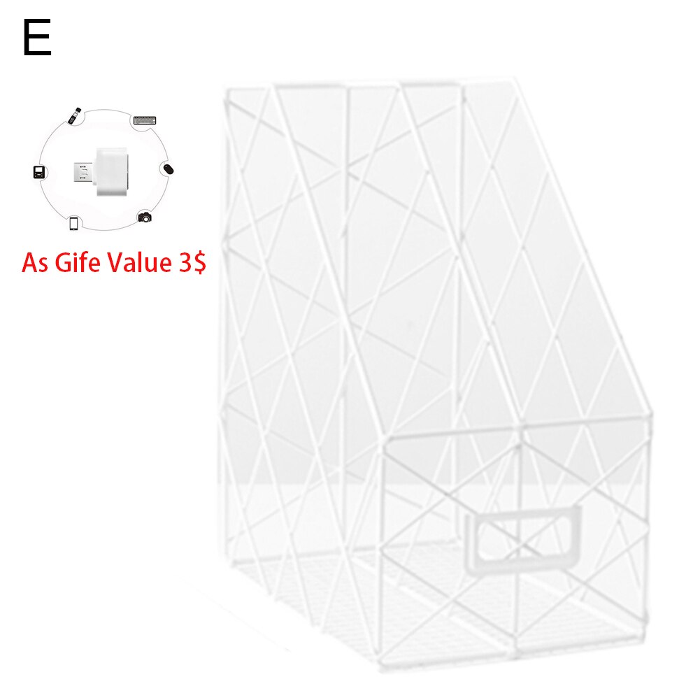 1/2/4 Layers Iron Grid Book Organizer Book Stand H... – Grandado