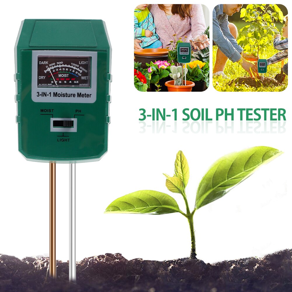 3 in 1 Soil Meter Moisture Sunlight PH Meter Teste... – Grandado