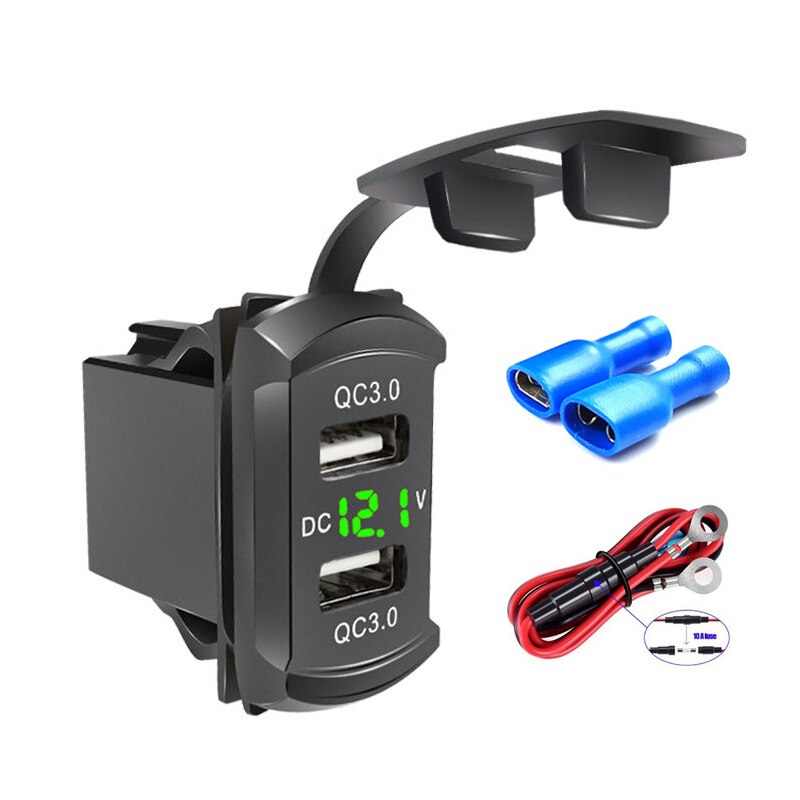 Quick Charge Dual QC3.0 USB Car Charger Fast Charg... – Grandado