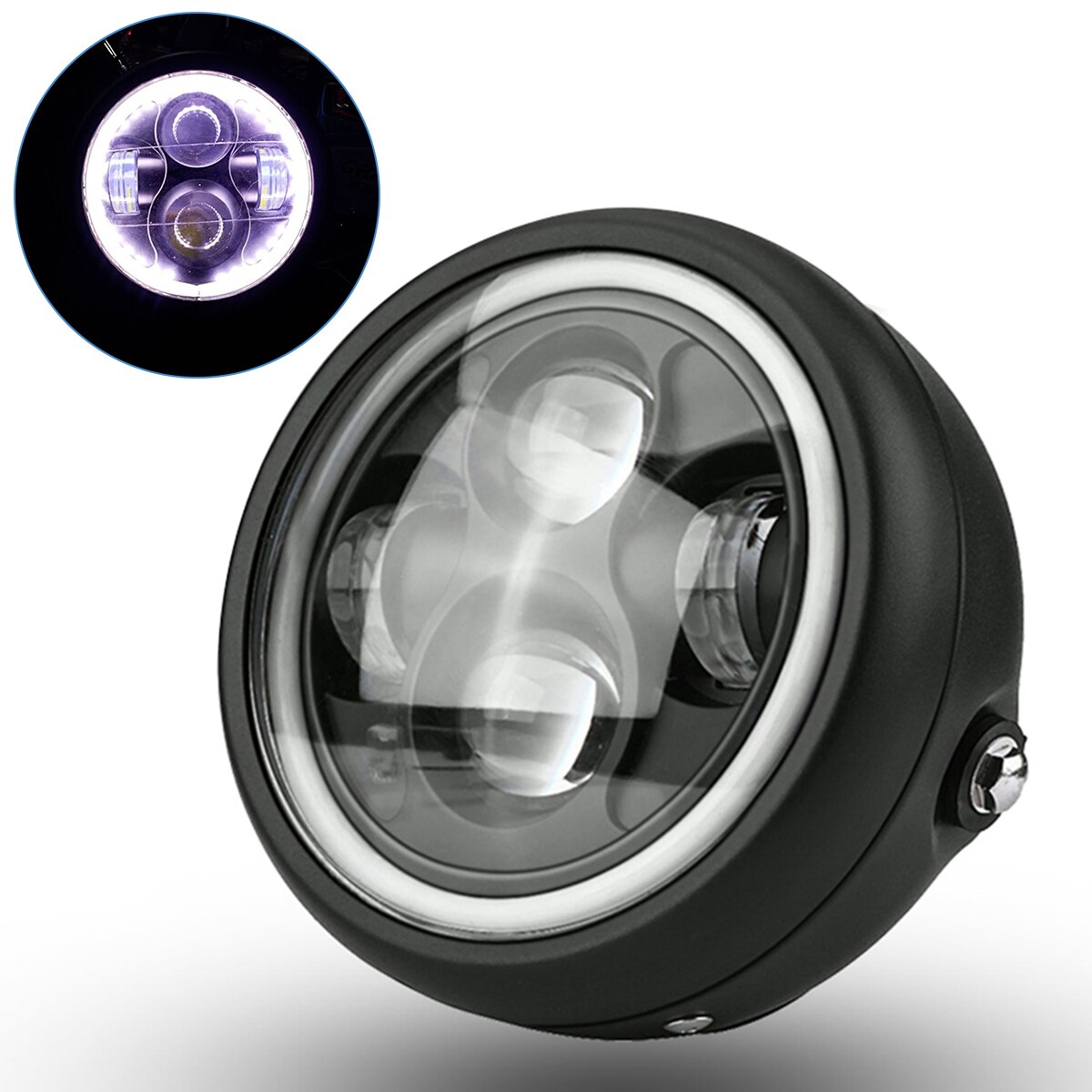 LED Headlight 16cm LED Headlight Motorcycle Front ... – Grandado