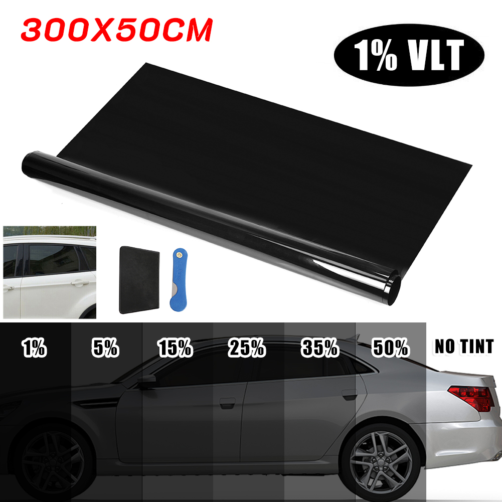 50*300cm Black Car Window Flim Static Cling Privac... – Grandado