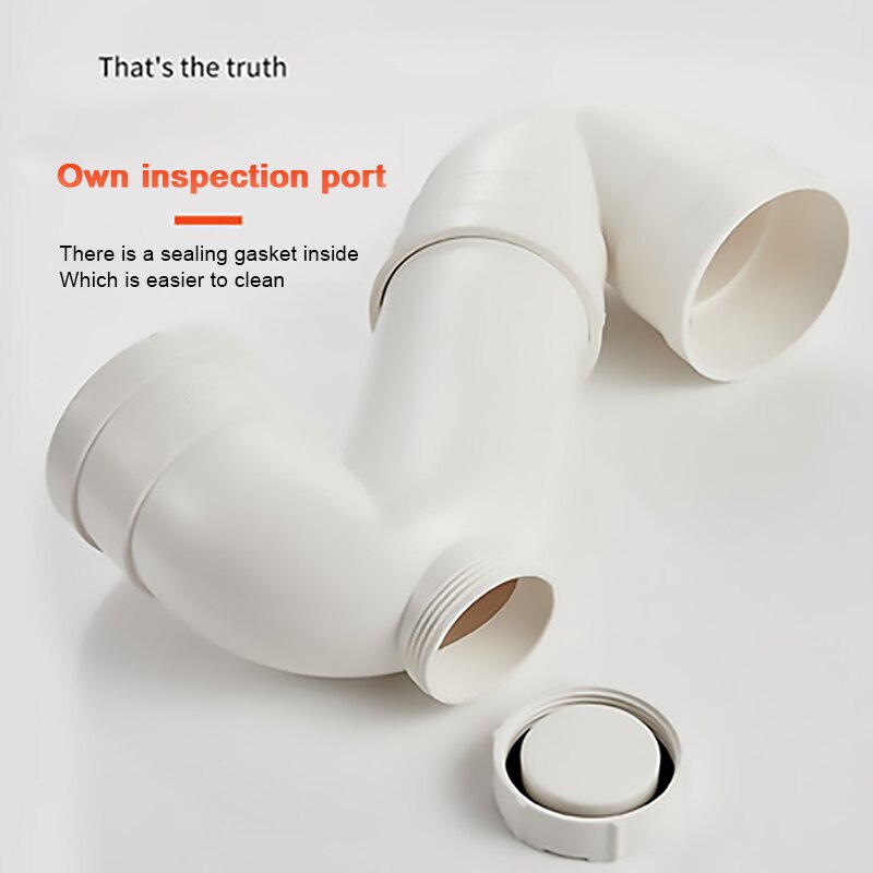 LEDFRE 75/110/160PVC Plumbing Traps Lower Drain Pi... – Grandado