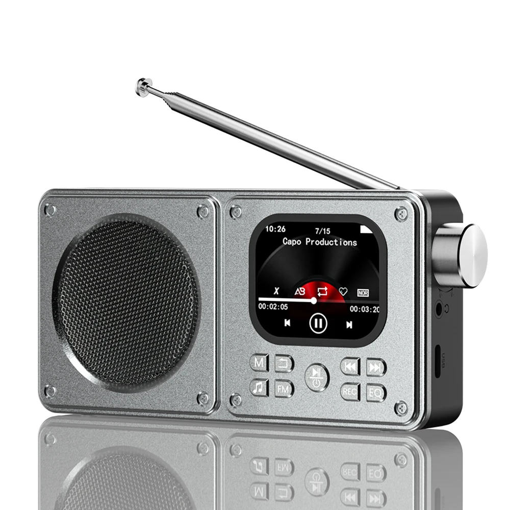 Bærbar fm-radio, stor lcd-digital skjerm med søvn ... – Grandado
