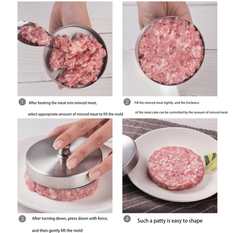 DIY Hamburger Presses Maker Mold,Cutlets Pork Beef... – Grandado