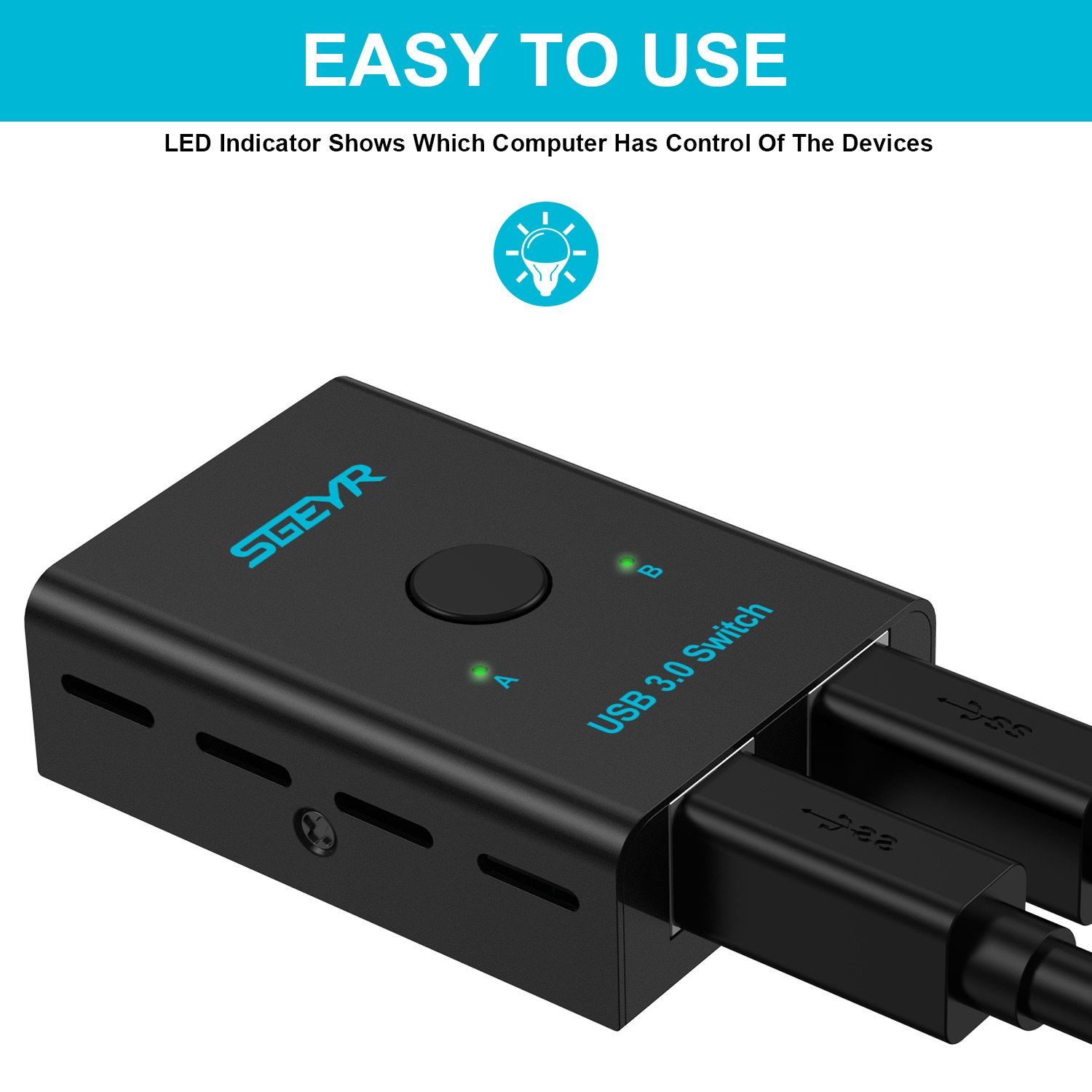 USB 3.0 Switch Selector 2 in 1 Out USB Switcher fo... – Grandado