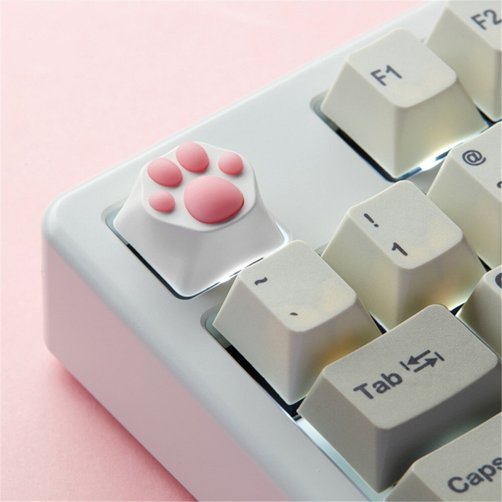 Cute Cat Paws Mechanical Keyboard KeyCaps Kawaii S... – Grandado