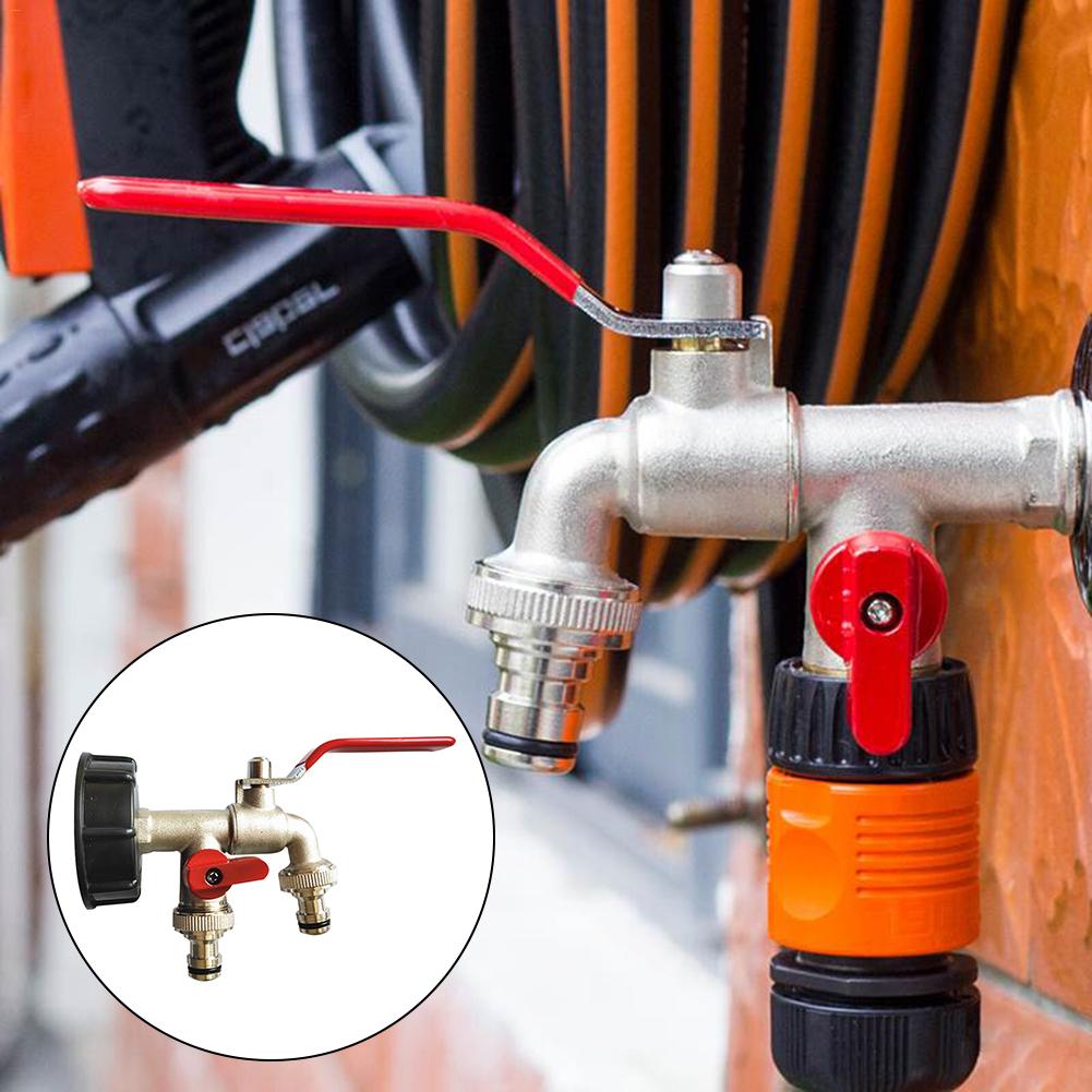 Double Tap 1000 Liter IBC Water Tank Connector Ada... – Grandado