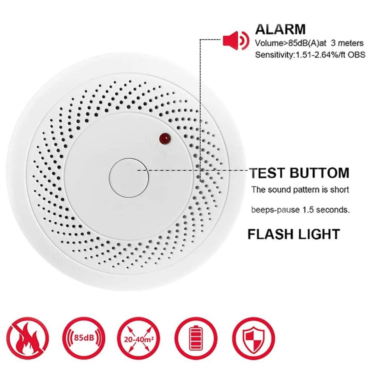 Addressable Fire Alarm Multi Sensor Smoke & Heat C... – Grandado