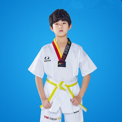 White Breathable Cotton Taekwondo Uniforms Karate ... – Grandado
