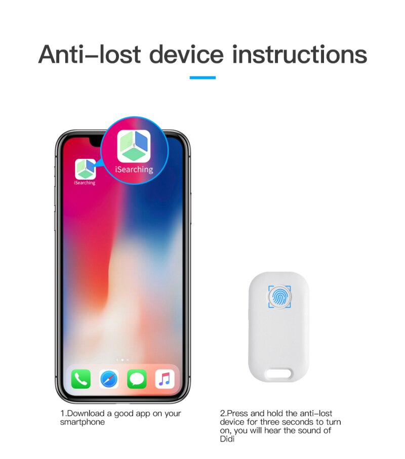 KUULAA Mini Smart Tracker Anti Lost Bluetooth Smar... – Grandado