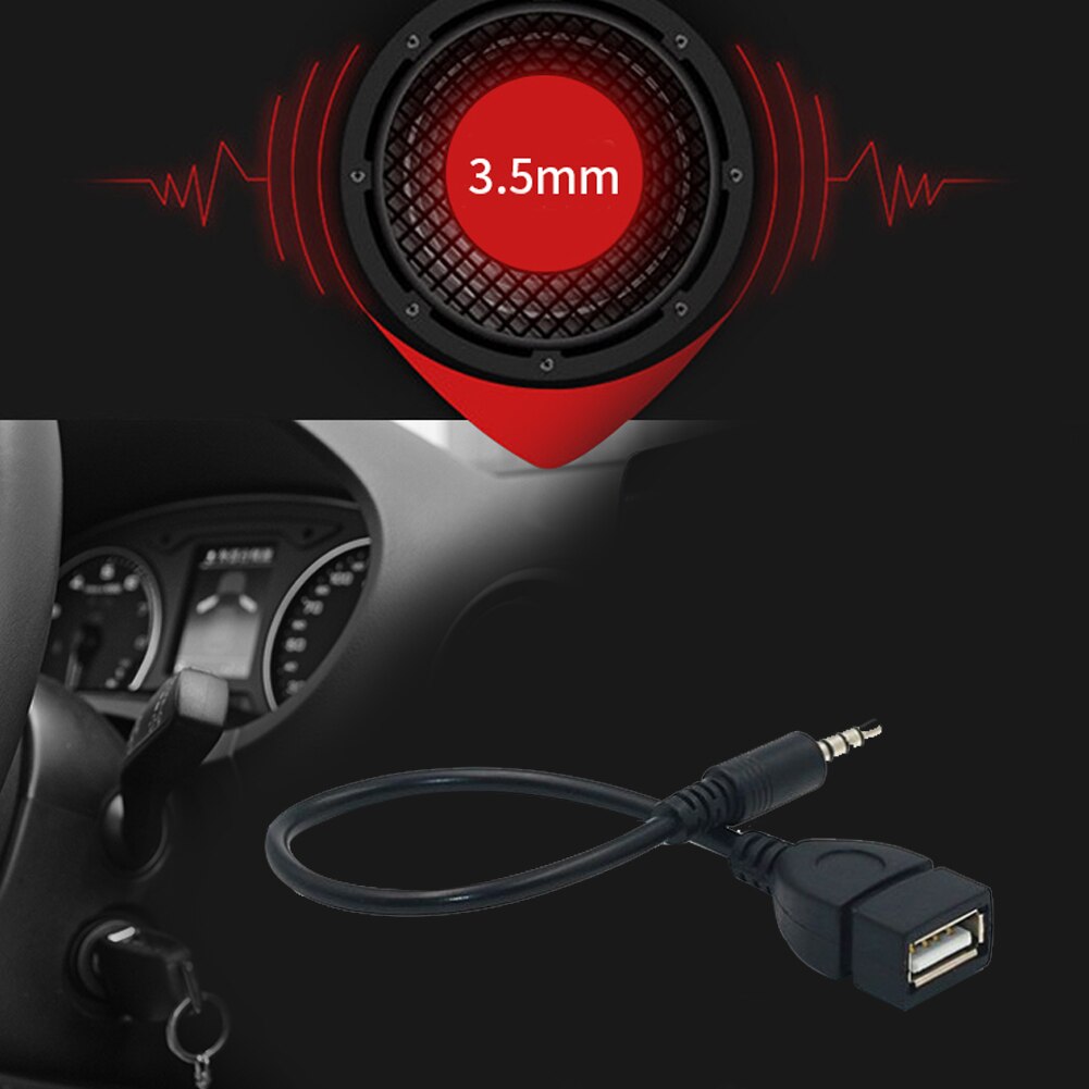 3.5mm USB AUX Audio Cable U Disk Connect Auto CD P... – Grandado